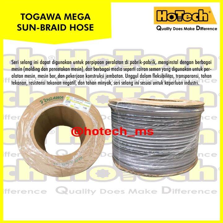 Sun Braid Hose SB-6 | Selang Benang Merk Togawa Sun Braid Hose 1/4" | Togawa Sun Braid Hose SB-6 ...