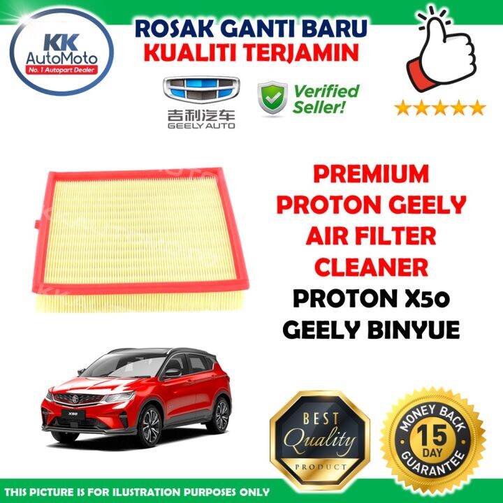 Proton X50 Geely Binyue Premium Parts Air Filter Cleaner Penapis Udara ...