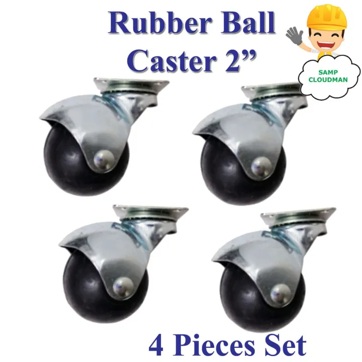 Special sales Rubber Ball Caster 2- 50mm x 4 Pieces per Set Ball Caster ...