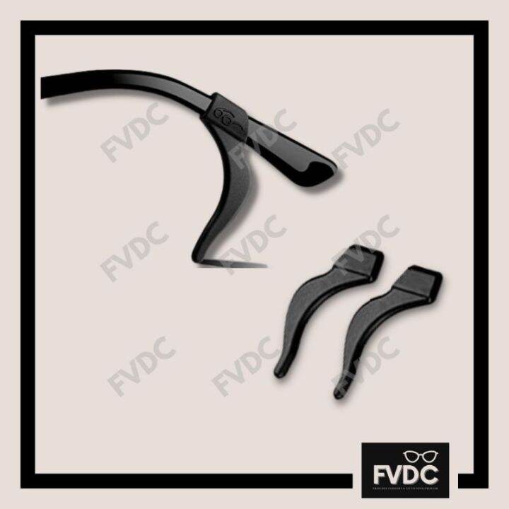 LARGE Silicone Temple Tips Ear grip for Glasses Sunglasses and Eye Wear ...