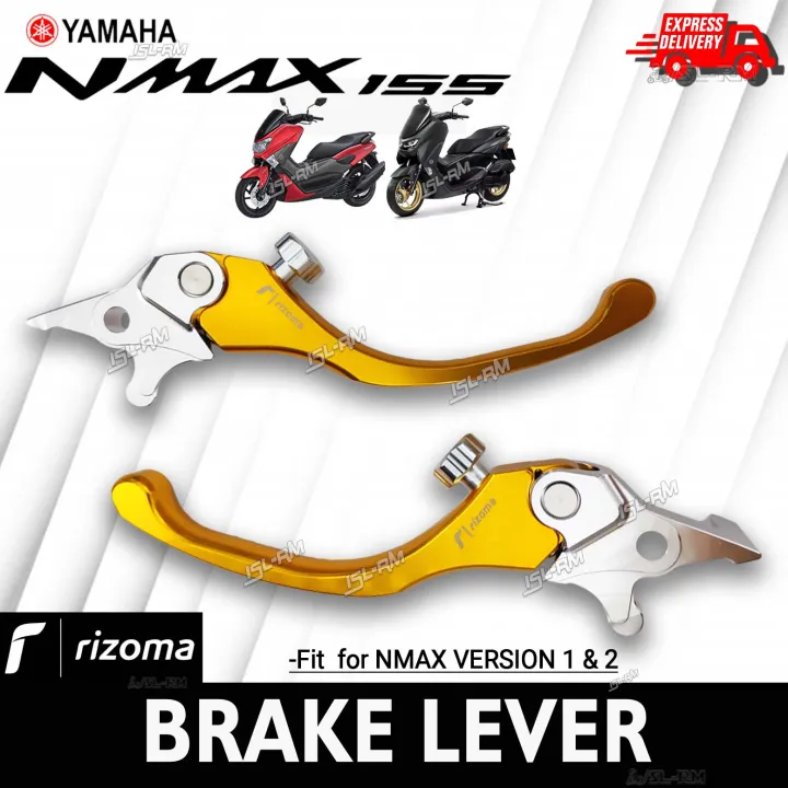 NMAX Brake Lever Gold Rizoma Brand 2pcs Plug and play Yamaha Nmax 2020 ...