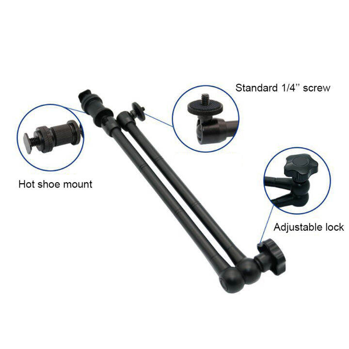 23 Inch Articulating Magic Arm Wall Mount Super Clamp Holder Stand For