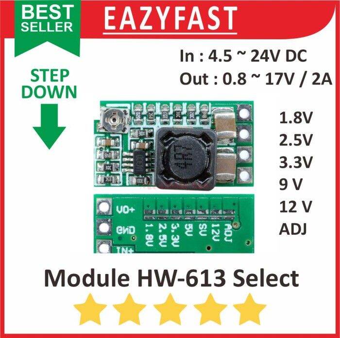 Step Down 3A HW613 HW 613 Module Modul DC Fix Select Power Regulator | Lazada Indonesia