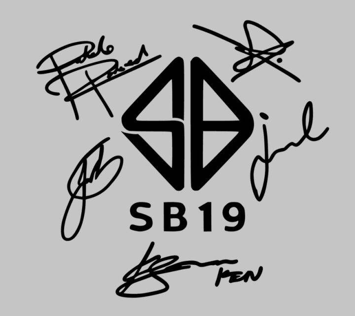 SB19 Logo with Signatures Decal | Vinyl Sticker WATERPROOF | Lazada PH