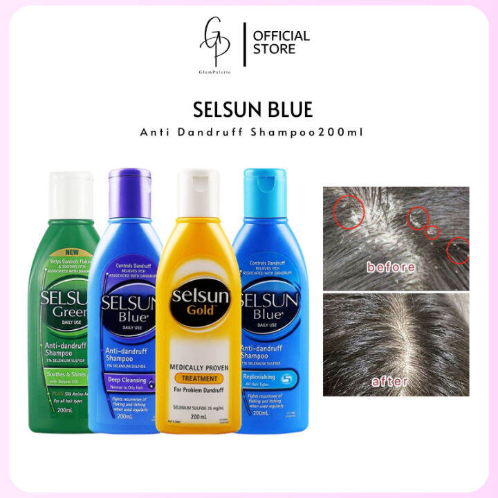 SELSUN BLUE(Deep Cleansing, Replenishing) SELSUN GOLD Anti Dandruff ...