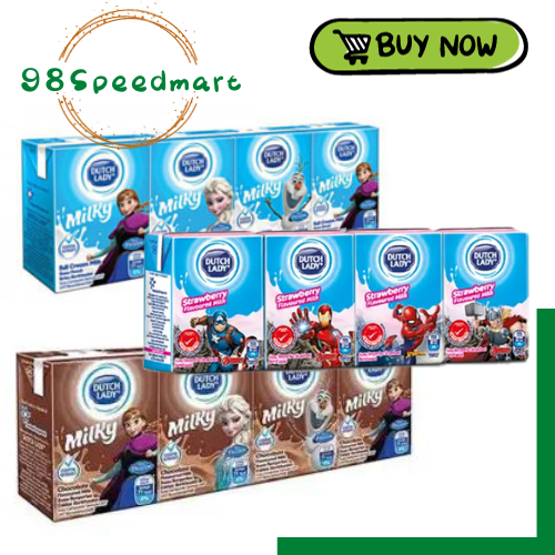 [98] Dutch Lady UHT Milk School Pack 125ml x 4pack | Lazada