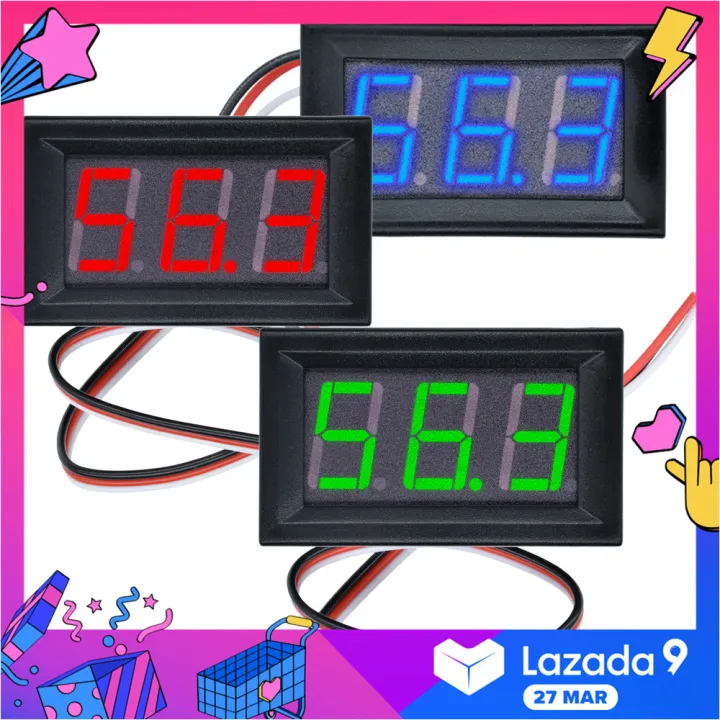 [In Stock] Original Red LED Panel Meter Mini Digital Voltmeter DC 0V To ...