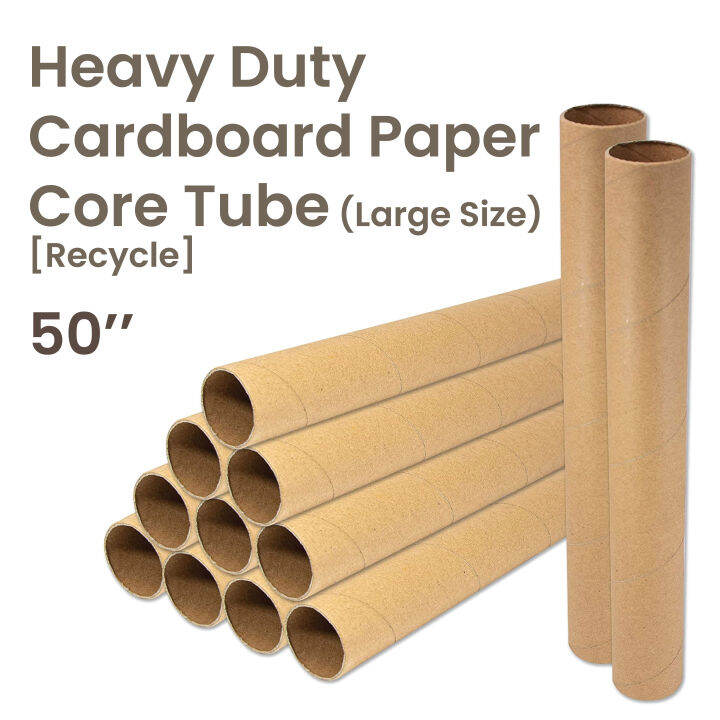 Heavy Duty Cardboard Paper Core Tube / Kotak Silinder Keras Hard Brown ...