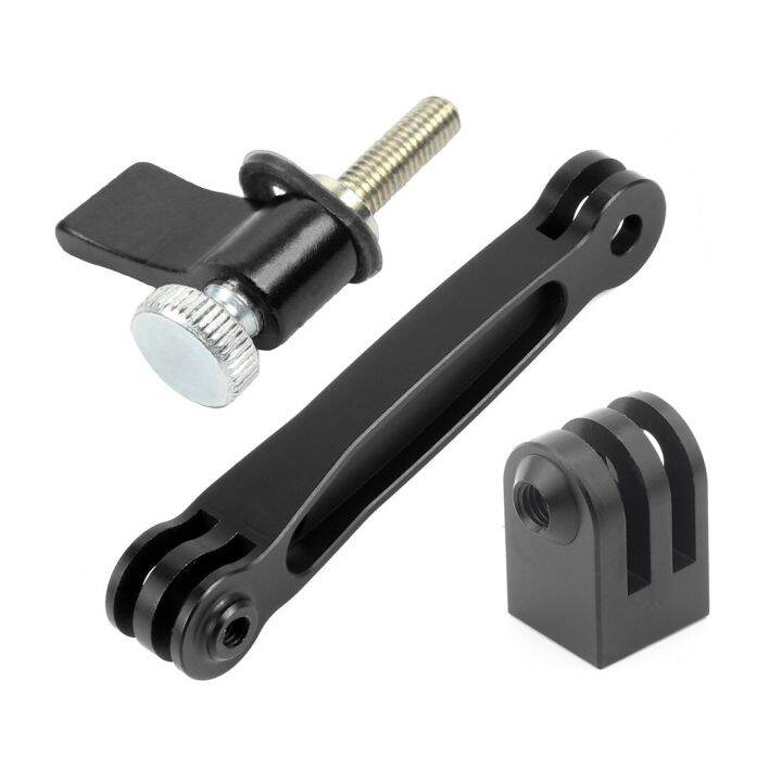3 in 1 Helmet Extension Arm Aluminum Alloy Selfie Rod M5 Thumb Screw ...