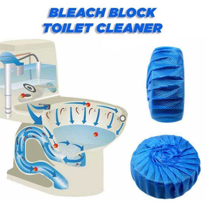 TOILET BOWL CLEANER / IN-TANK BLOCK CLEANER ANTI BACTERIAL KEEPS TOILET ...