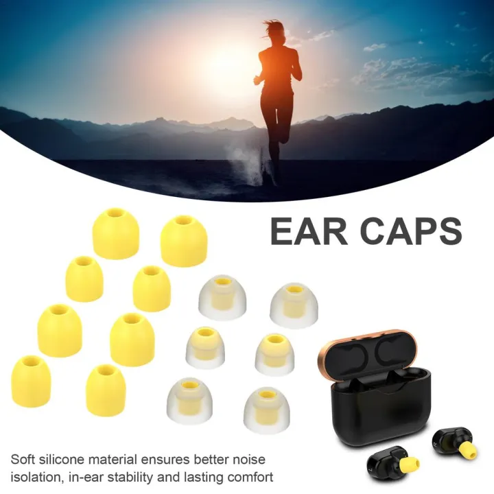 Soft Silicone Ear Caps Tips Replacement For Sony Wf 1000xm4 Earphones ...