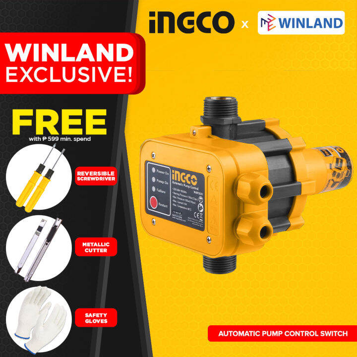 INGCO by Winland Automatic Pump Control Switch for Water Pump WAPS001 ...