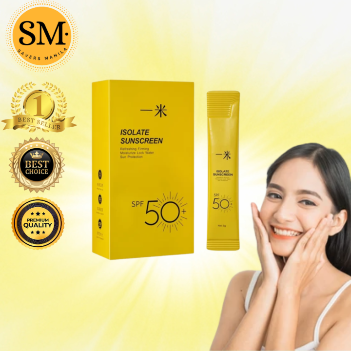 ISOLATE SUNSCREEN SPF 50+ Anti UV Whitening Moisturizing Sunscreen ...