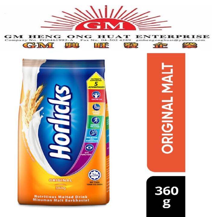 Horlicks Nutritious Malted Drink Original 360g | Lazada