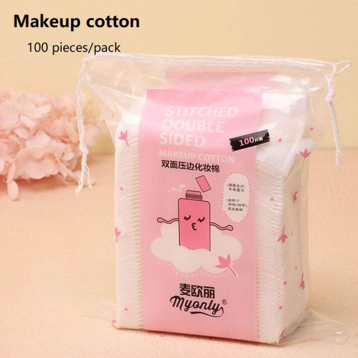 100 Pieces Cotton Pads Makeup Remover Thick Double-Sided Makeup Remover ...