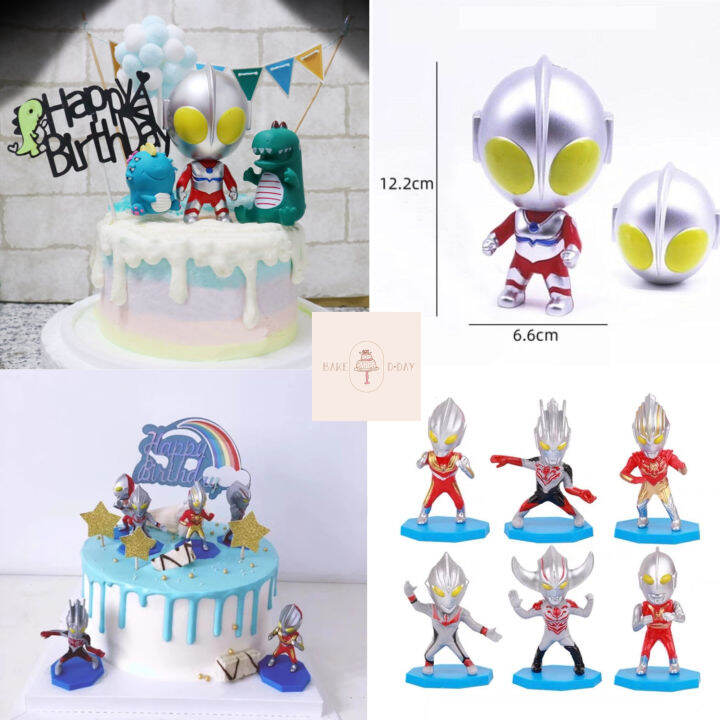 【READY STOCK】Ultraman Cake Topper Birthday Cake Decoration | Lazada