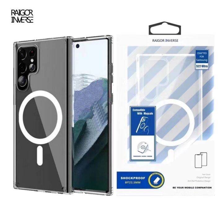 RAIGOR INVERSE Crystal Magnetic เคสใส เคสแม่เหล็ก Samsung Galaxy S23 ...