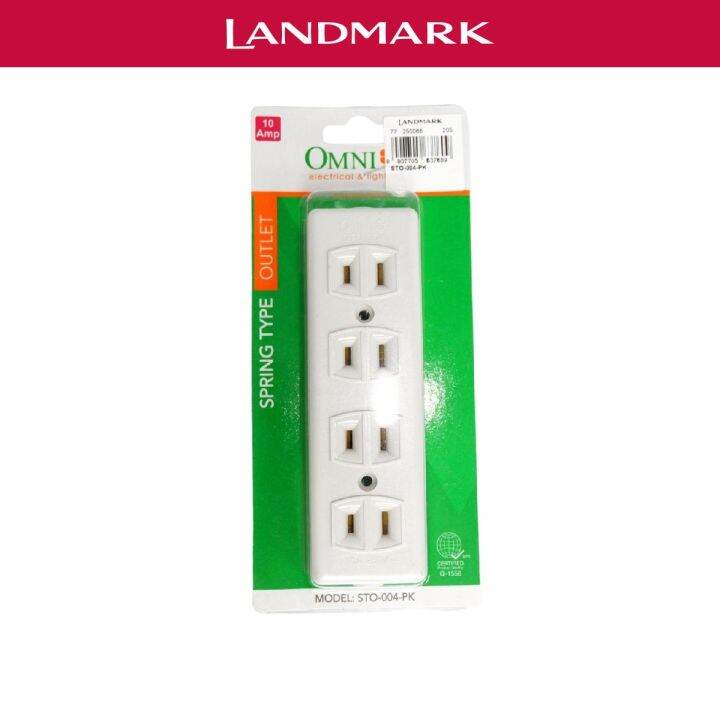 Omni Spring Type Outlet 4-Gang In Blister Pack | Lazada PH