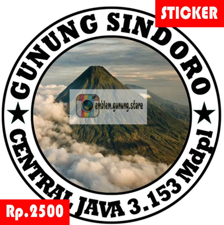 STICKER GUNUNG SINDORO | Lazada Indonesia