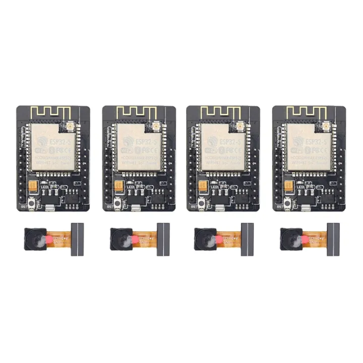 4x Esp32-Cam Camera Wifi + Bluetooth Module 4M Psram Dual-Core 32-Bit Cpu Development Board With ...