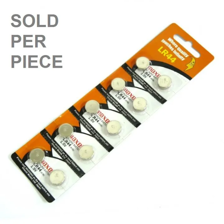 1 Original LR44 (6) 1.5V Alkaline Button Coin Cell Battery LR 44 SOLD ...