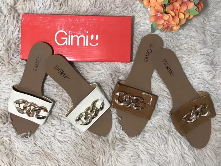 New Hot Korean High Quality Fashion Flat GIMI Sandals for Women 085 ...