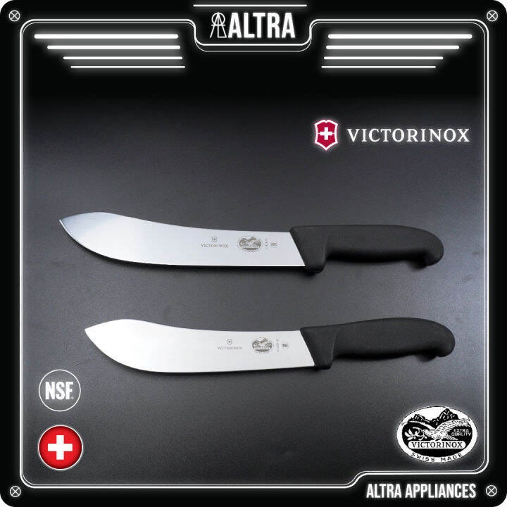 Victorinox Fibrox 7" & 8" Bullnose Butcher Knife / Butcher Knife 5.7403 ...