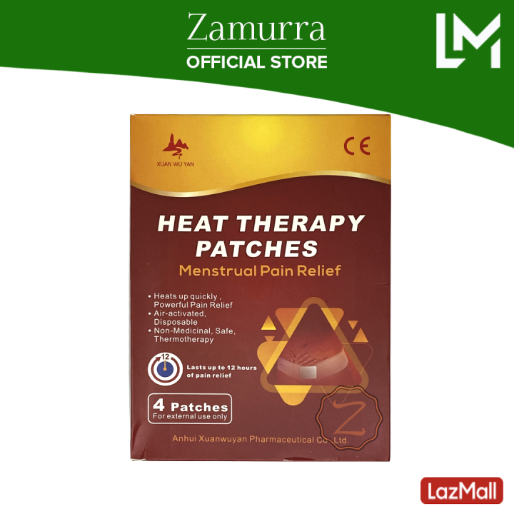 Menstrual Cramps Pain Relief Heat Patch Dysmenorrhea Heating Reliever Pad 4PCS. by Zamurra Main ...