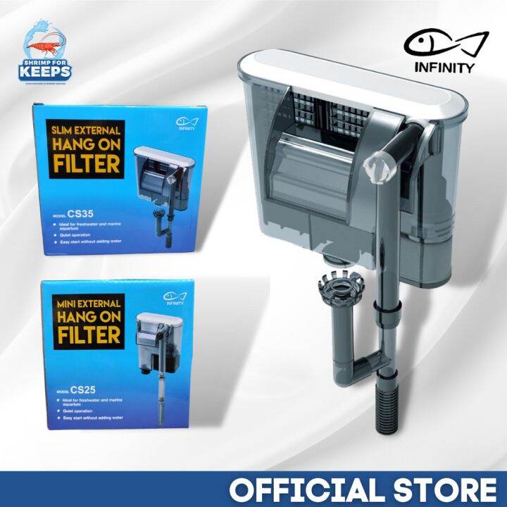 【COD】 Slim Mini External Hang On Back Aquarium Filter with Power ...