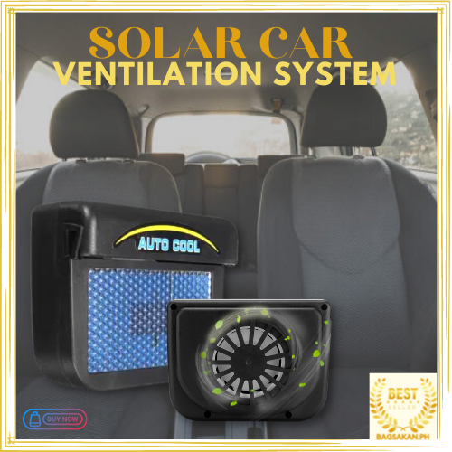 Solar Powered Car Window Windshield Auto Air Vent Cooling Fan System ...