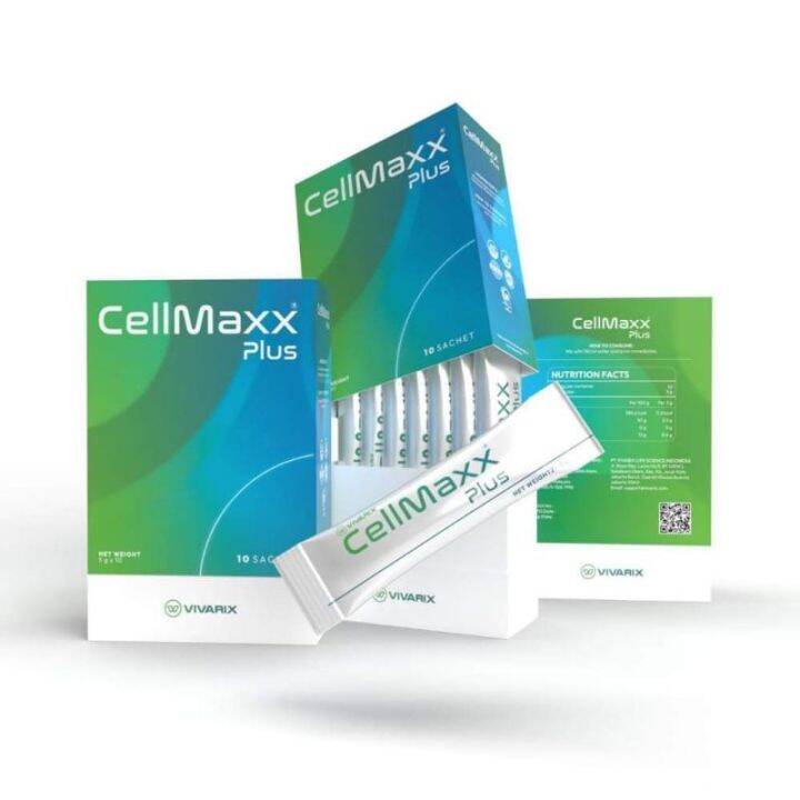 BARU CELLMAXX PLUS DARI VIVARIX ORIGINAL 1 KOTAK/10 SACHET: AFA UBAT ...