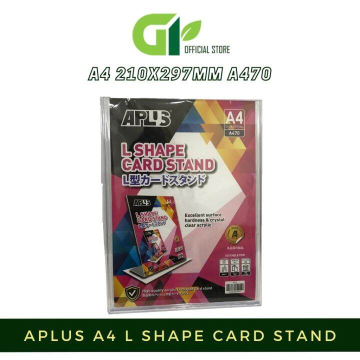 [GY Office] Aplus A4 L Shape Card Stand | Lazada