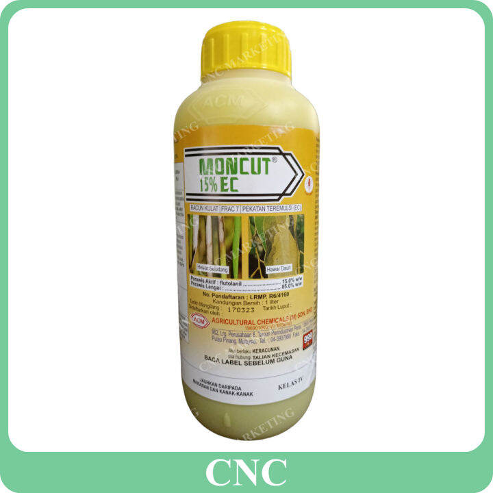 1L Moncut 15% EC ACM Flutolanil Fungicide Racun Kulat Hawar Tompok Daun ...