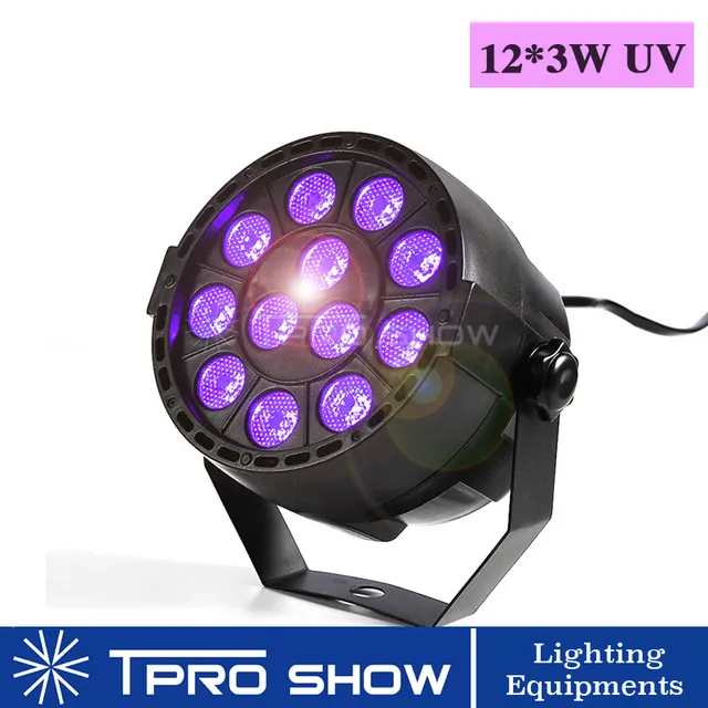 UV Disco Light Ultraviolet LED Strobe Dimming Mini Stage Lights Purple ...