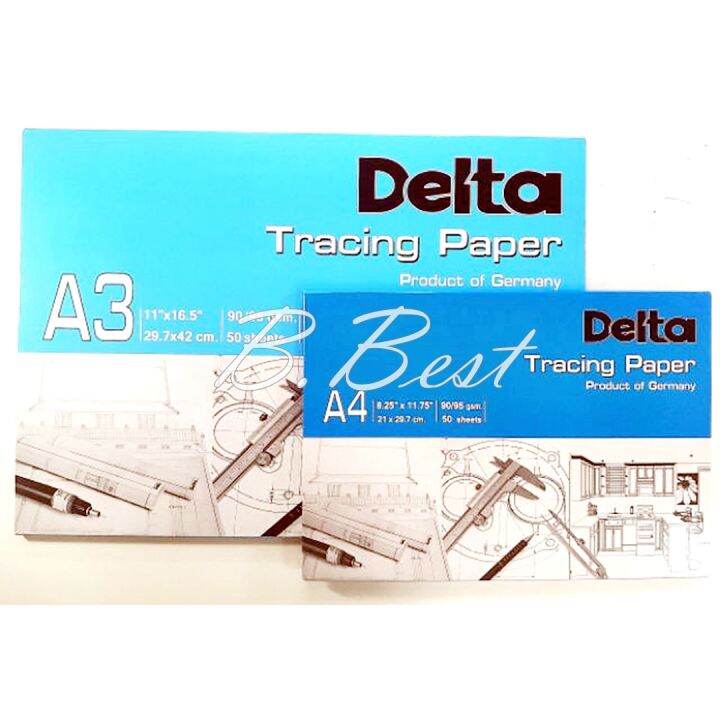 Delta เดลต้า Tracing paper กระดาษไข กระดาษลอกลาย กระดาษไขเขียนแบบ 90/95 ...