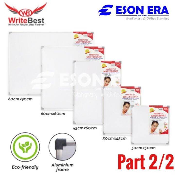 [Part 2/2] Magnetic / Non Magnetic Whiteboard Alluminium Frame White ...