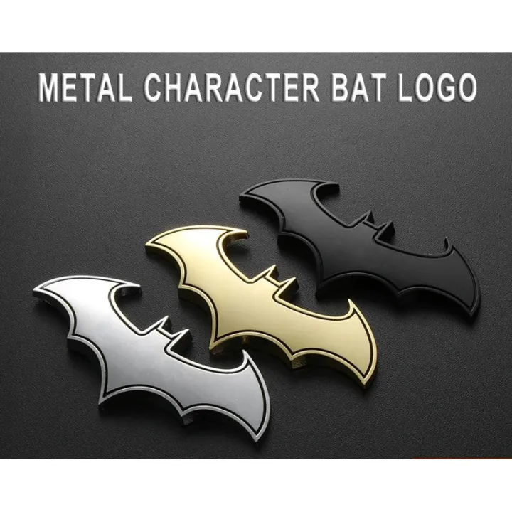 Upgrade 【Ready stock】3D Metal Bats Car stickers metal car logo badge ...