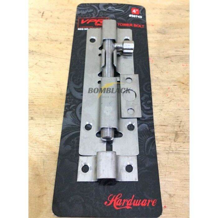 Grendel Pintu 4 inch Slot Kunci Pintu Jendela Kamar Mandi + Skrup Baut ...
