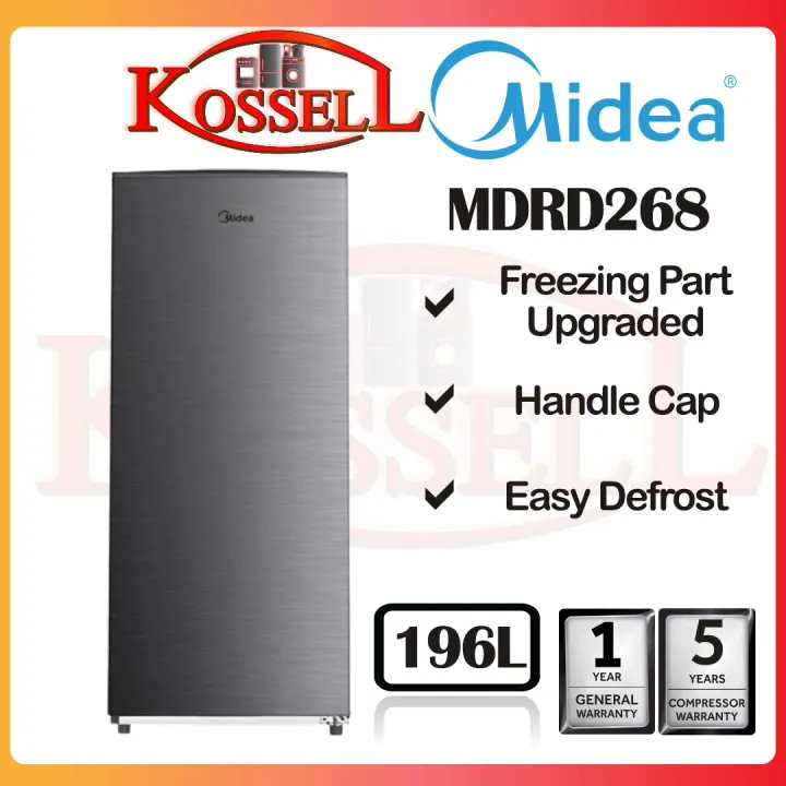 163L/196L MIDEA 1 Door Fridge Peti Sejuk | Freezing Compartment Upgraded | Lazada