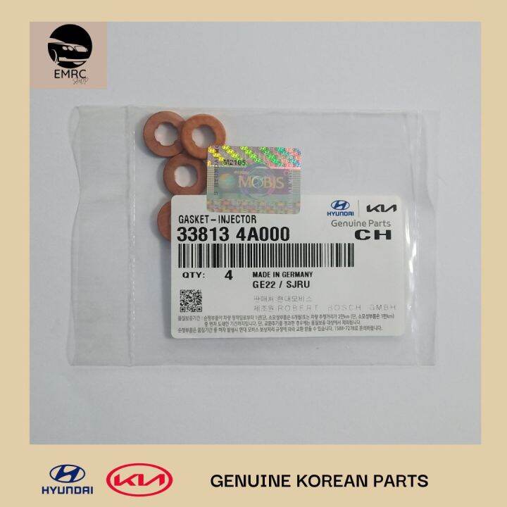 GASKET INJECTOR (SET 4PCS) 338134A000 for Hyundai GRand Starex | Lazada PH