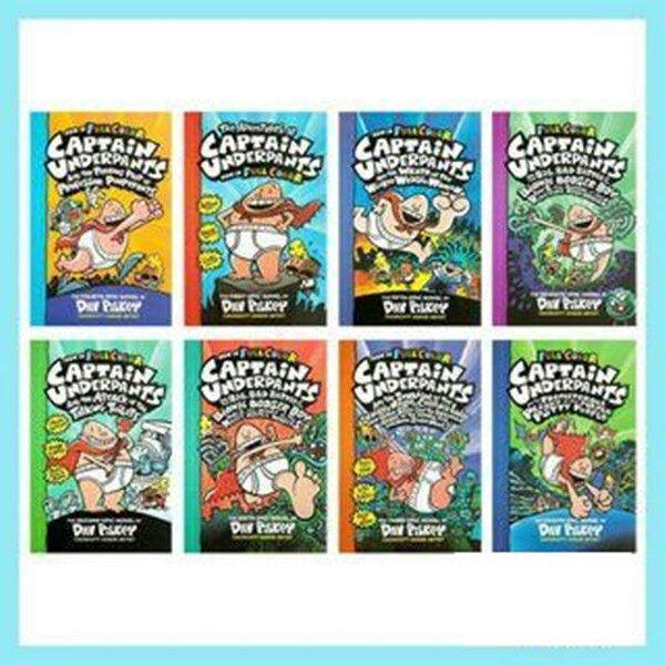 Captain Underpants in Full Color - 8 Books SET | Lazada