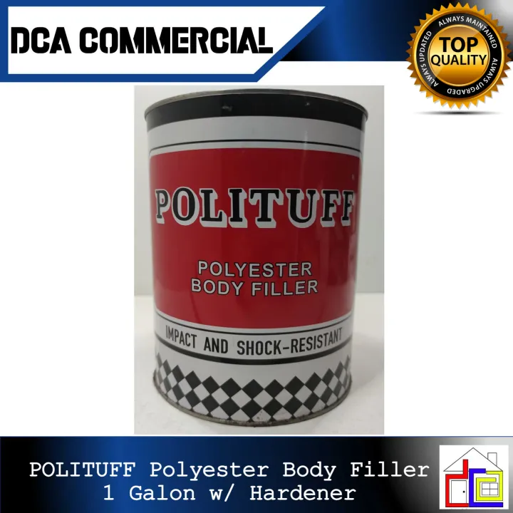 POLITUFF Polyester Body Filler 1 Galon w/ Hardener | Lazada PH