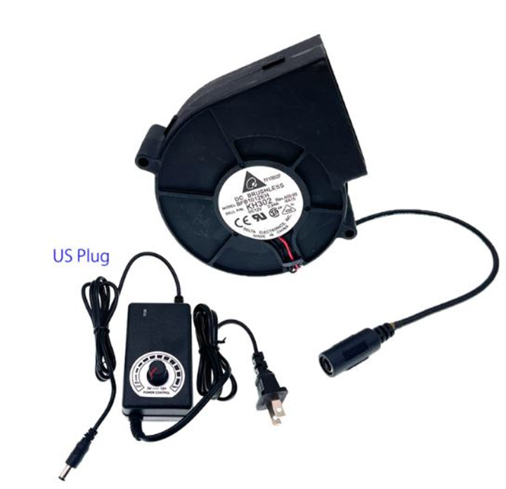 BBQ Fan Blower 9733 97x97x33mm 12V 2.94A Large Air Flow 110V 220V AC ...