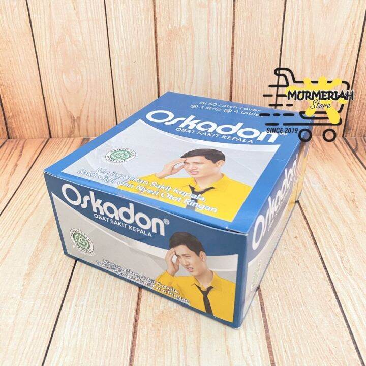 OSKADON STRIP isi 4 tablet-Obat Sakit Kepala, Sakit Gigi & Nyeri ...