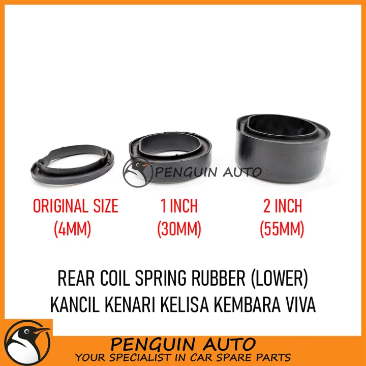 PERODUA KANCIL KENARI KELISA KEMBARA VIVA REAR COIL SPRING RUBBER LOWER ...