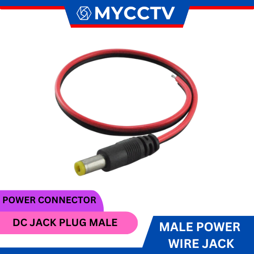 HIKVISION Analog Connector CCTV DC Jack Plug Male Power Socket Wire ...