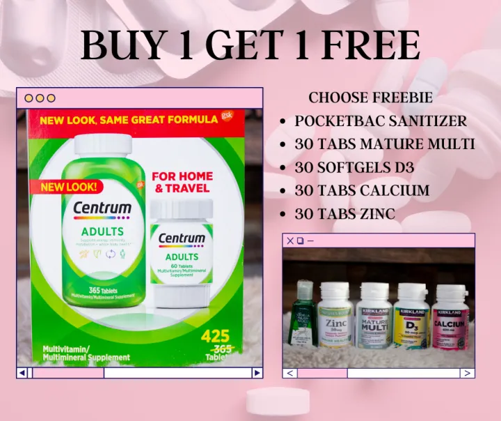 Centrum Adults Multivitamin, 425 Tablets | Lazada PH