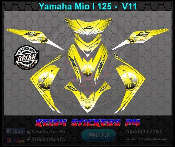 YAMAHA MIO I 125 DECAL KIT V11 | Lazada PH