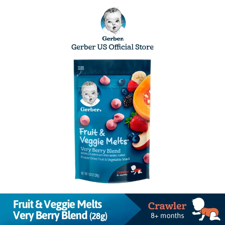 Gerber Fruit & Veggie Melts Very Berry Blend 28G | Lazada PH