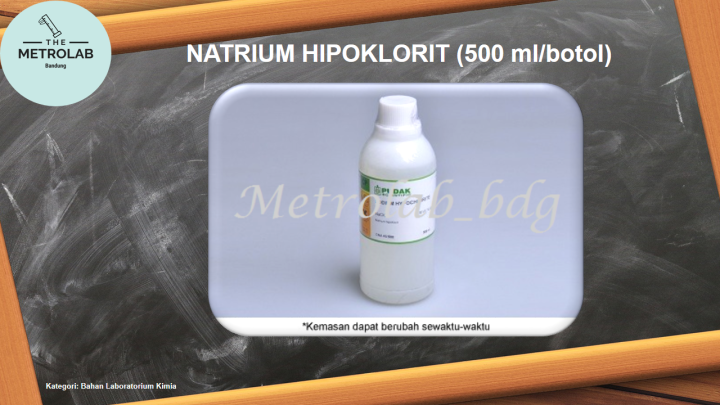 Natrium Hipoklorit | Sodium Hypochlorite | NaClO | CP atau AR 5.2% ...
